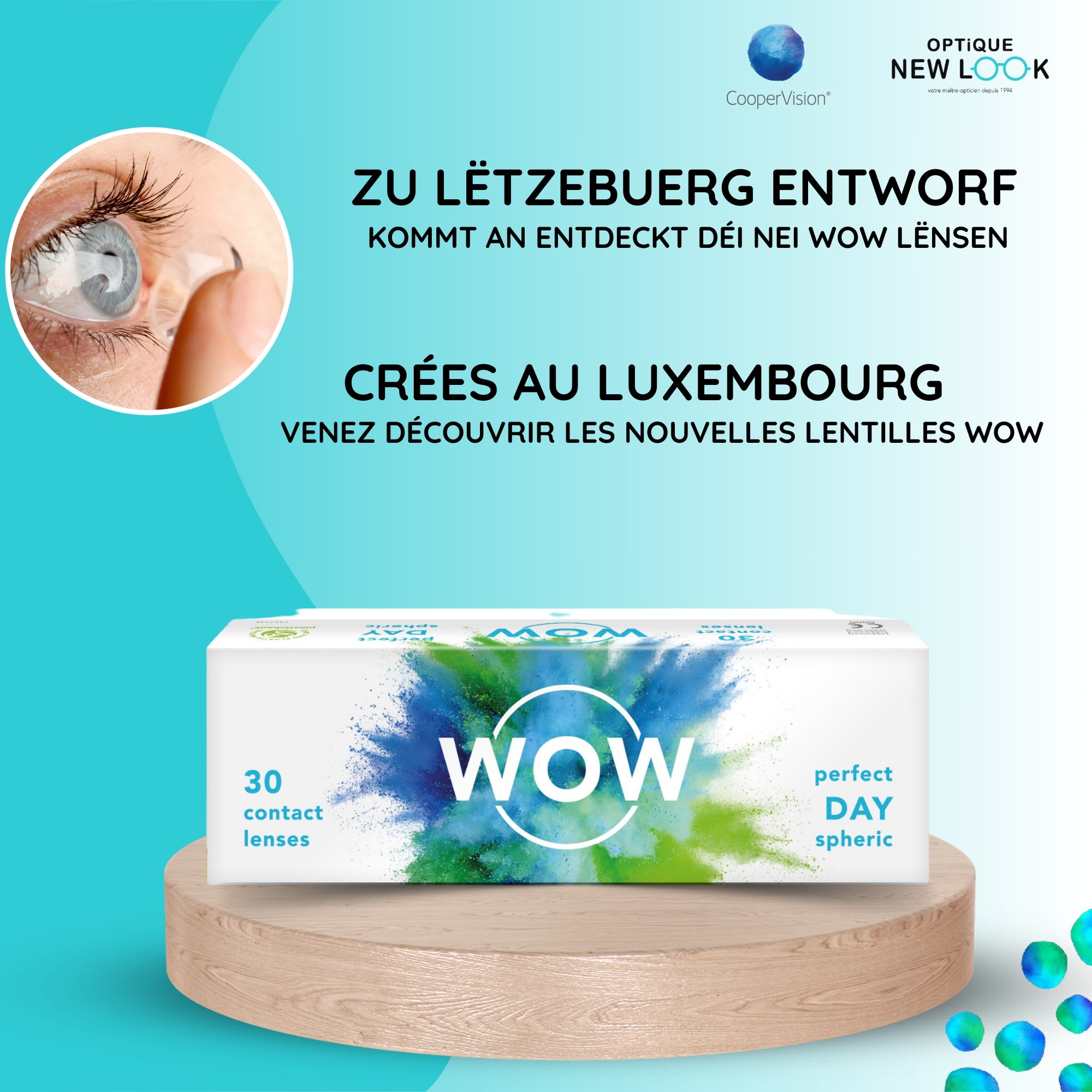 Vos lentilles créées au Luxembourg - Optique New Look